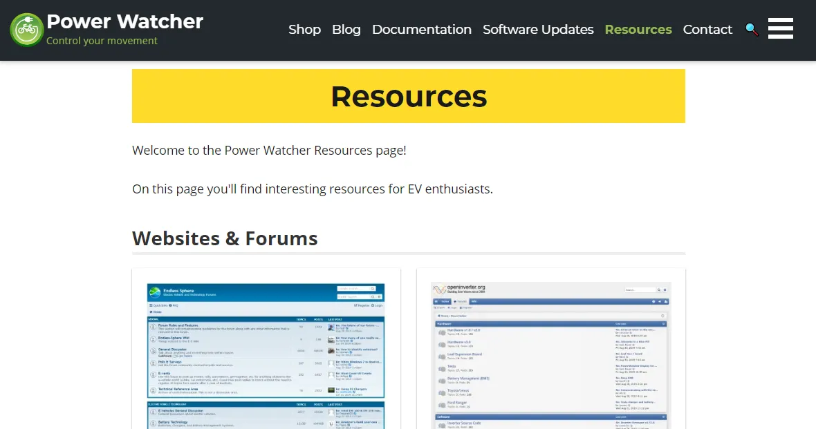 Useful Resources for EV enthusiasts | Power Watcher